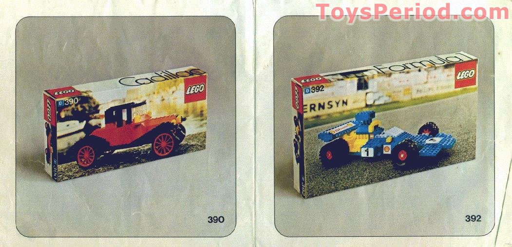 LEGO 391-1 1926 Renault Instructions and Parts List
