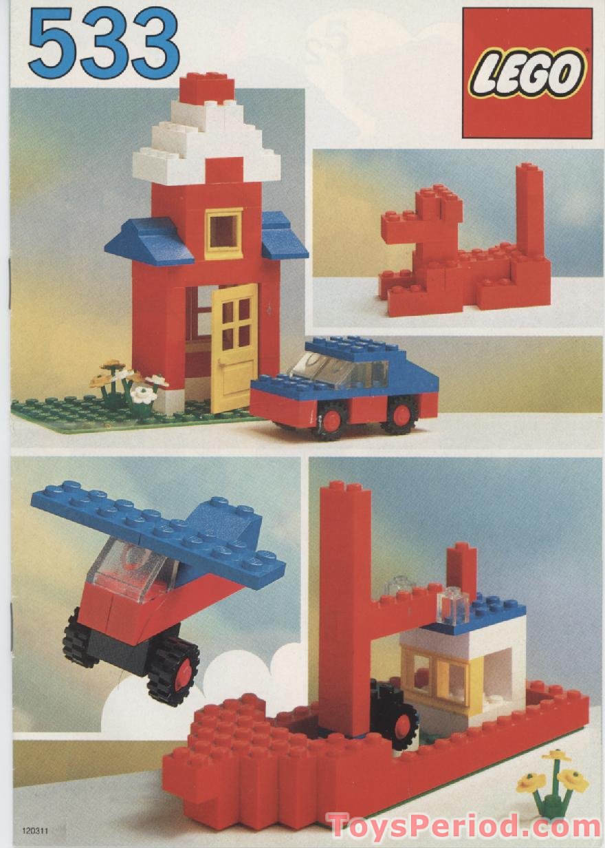 LEGO 533-1 Universal Building Set Instructions and Parts List