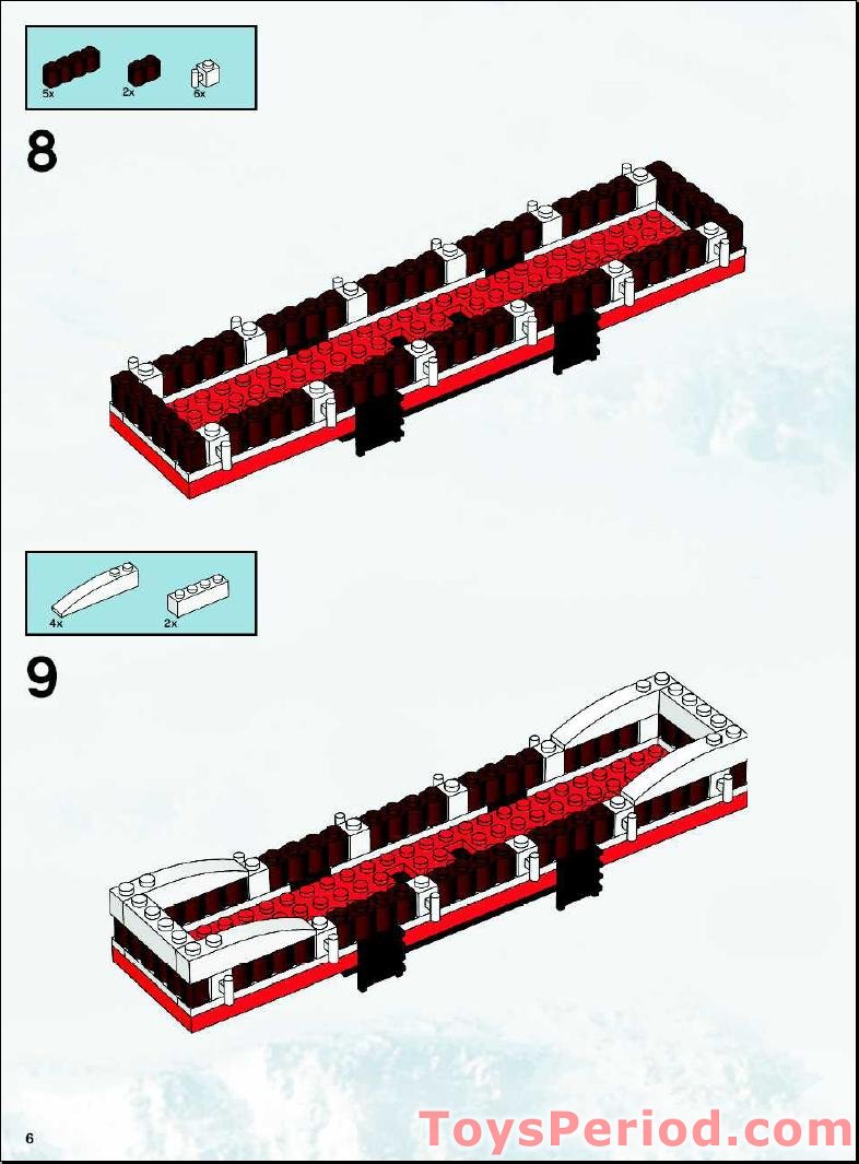 LEGO 10173 Holiday Train Instructions and Parts List