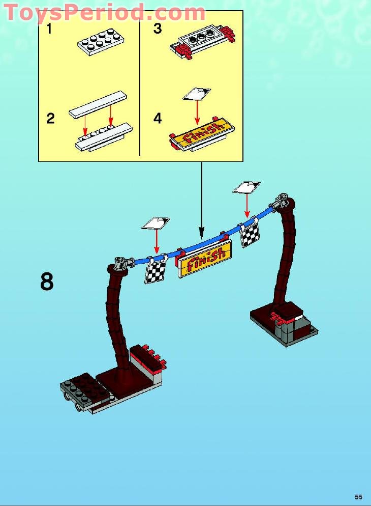 LEGO 4982 Mrs. Puff's Boating School Instructions and Parts List