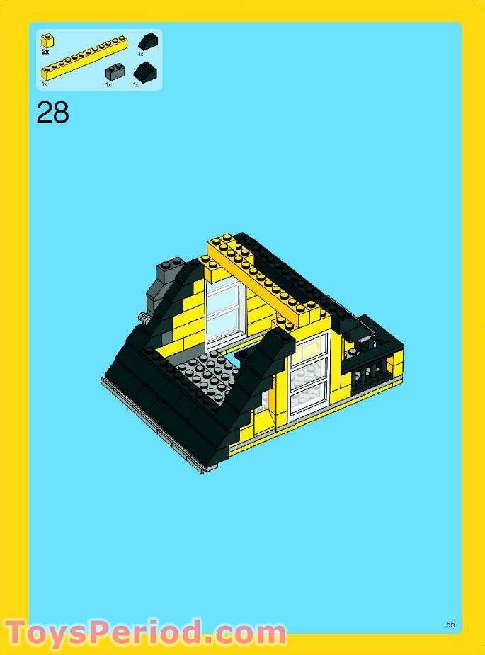 LEGO 4996 Beach House Instructions and Parts List