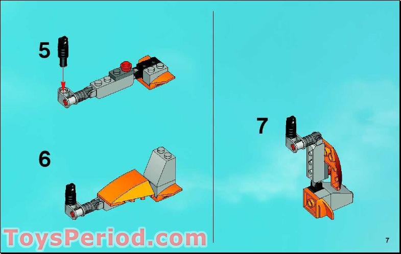 LEGO 7708 Uplink Instructions and Parts List