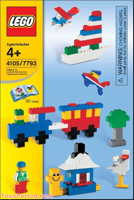 LEGO 7793 LEGO Standard Starter Set Instructions and Parts List