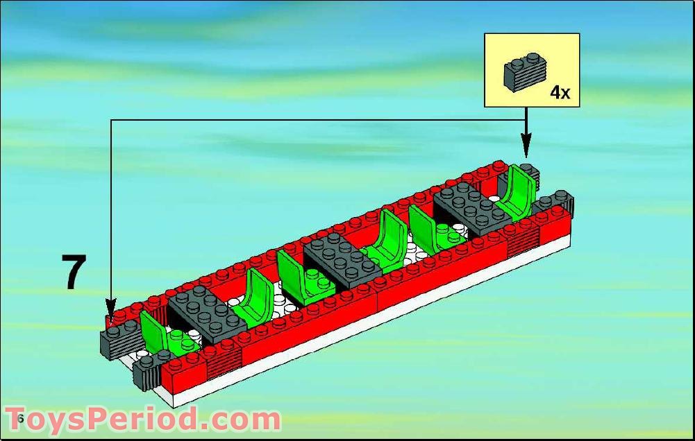 LEGO 7897 Passenger Train Instructions and Parts List