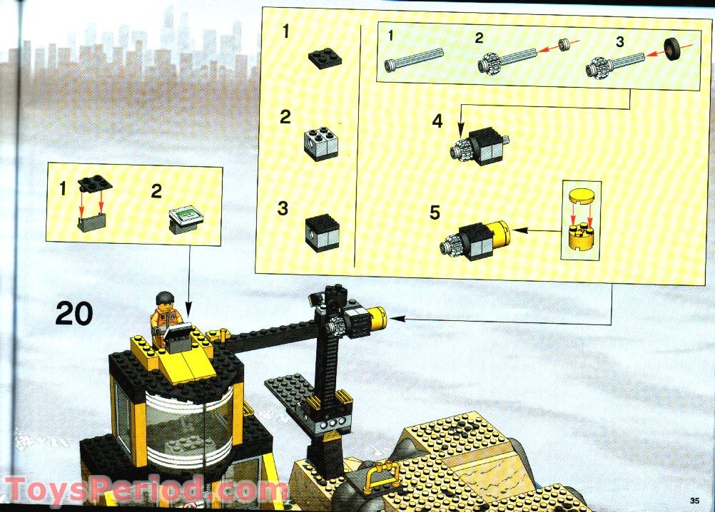 LEGO 7047 Coast Watch Hq Instructions and Parts List