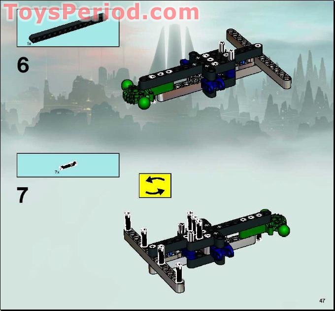 LEGO 8621 Turaga Dume and Nivawk Instructions and Parts List