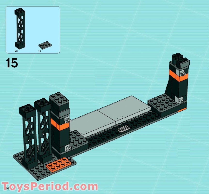 LEGO 8634 Mission 5: Turbocar Chase Instructions and Parts List