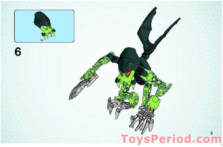 LEGO 8952 Mutran and Vican Instructions and Parts List