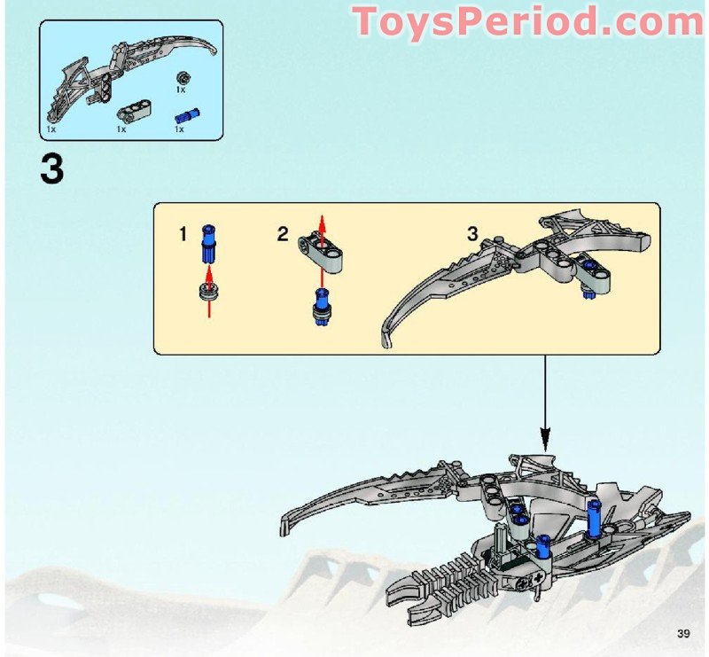 LEGO 8998 Toa Mata Nui Instructions and Parts List