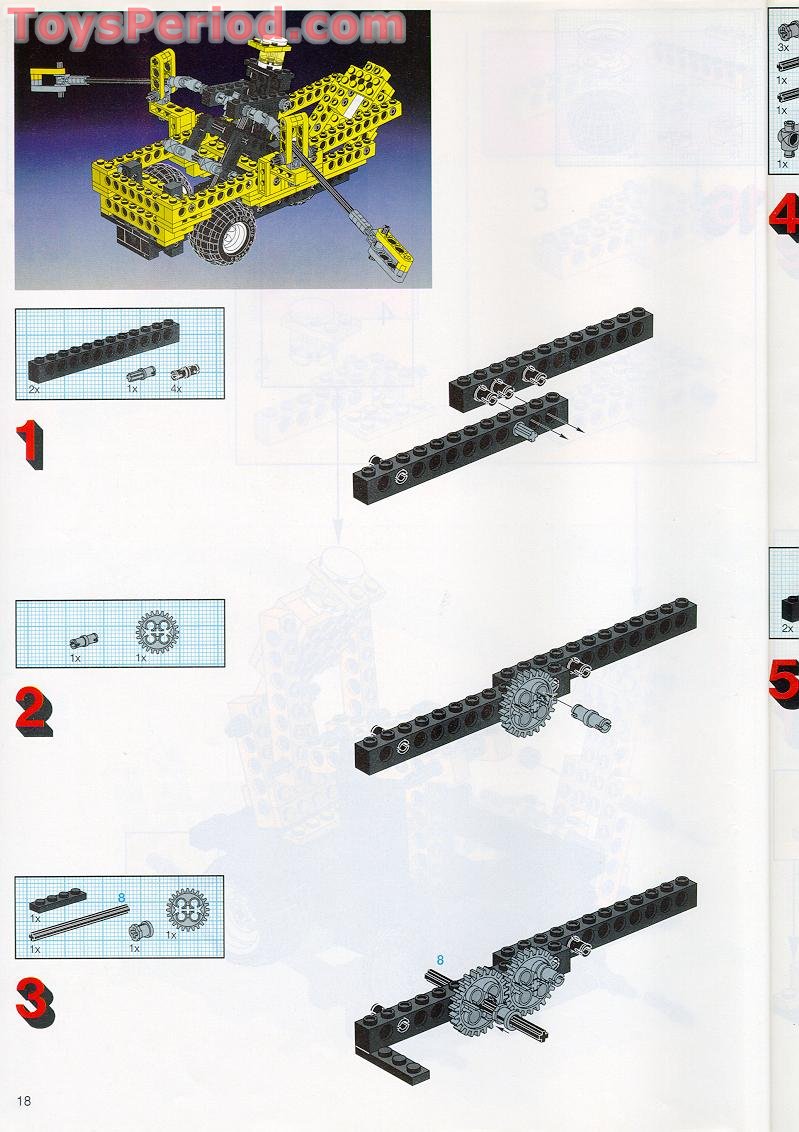 LEGO 8062 Universal Set with Storage Case Instructions and Parts List