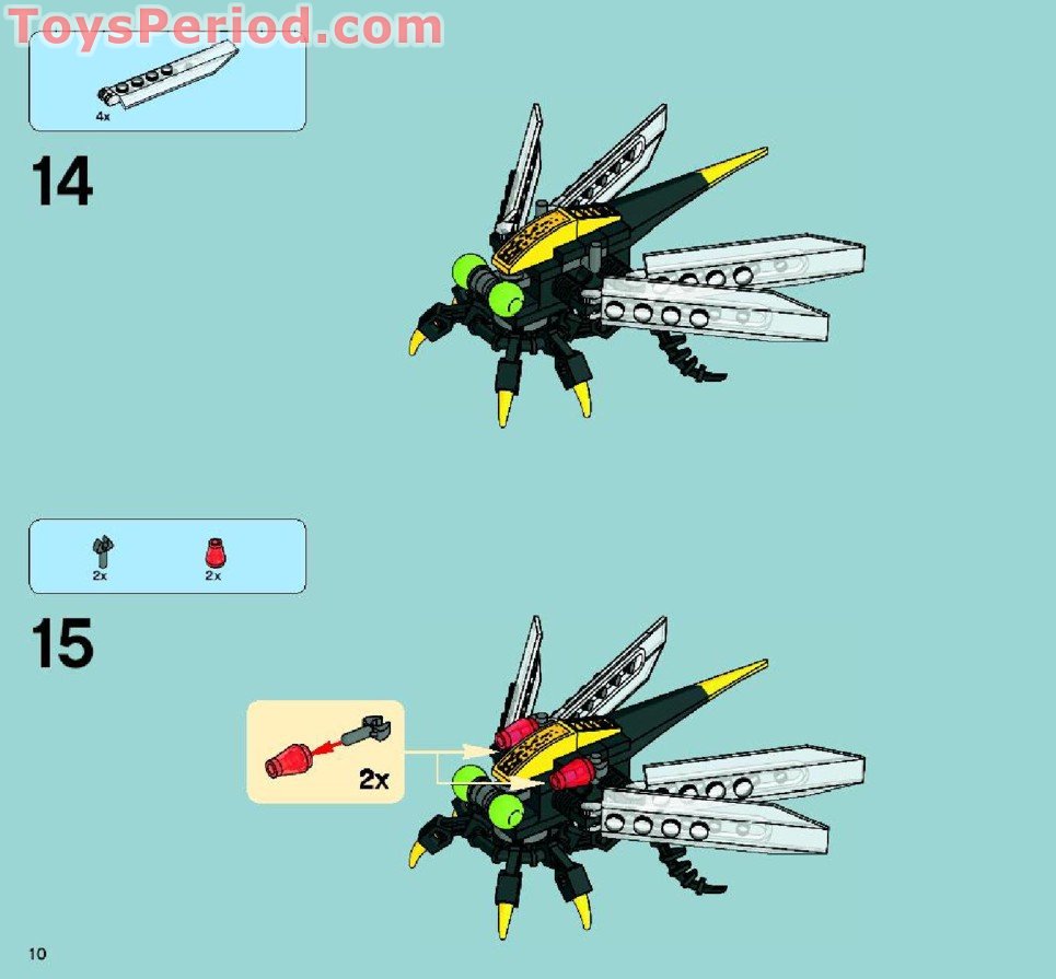 LEGO 8117 Storm Lasher Instructions and Parts List