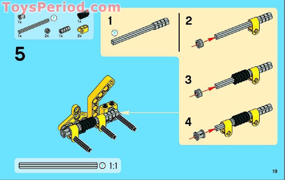 LEGO 8270 Rough Terrain Crane Instructions and Parts List