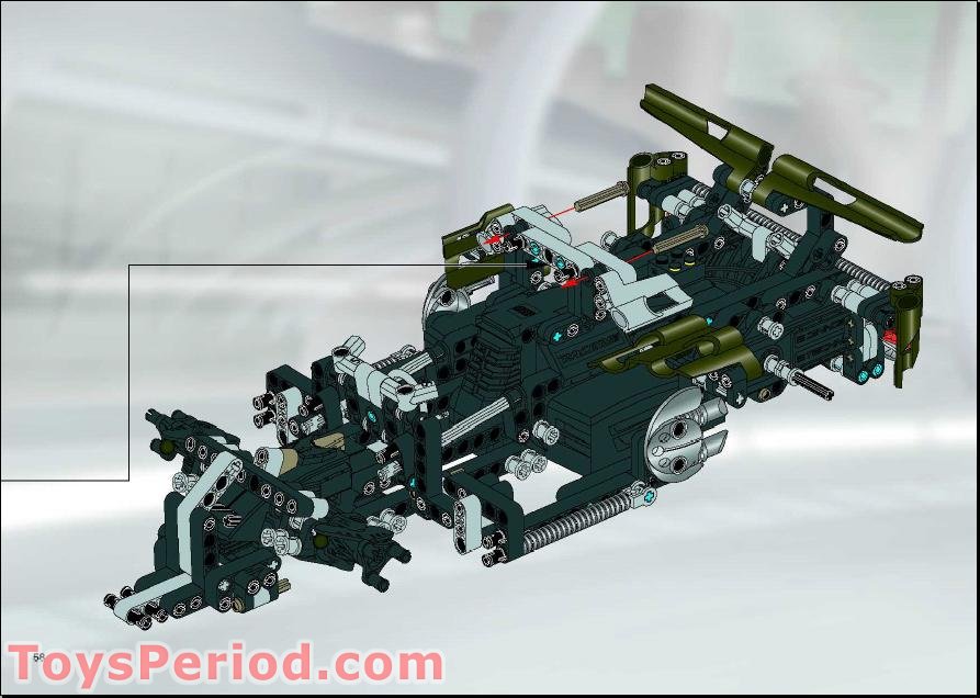 LEGO 8366 Supersonic RC Instructions and Parts List