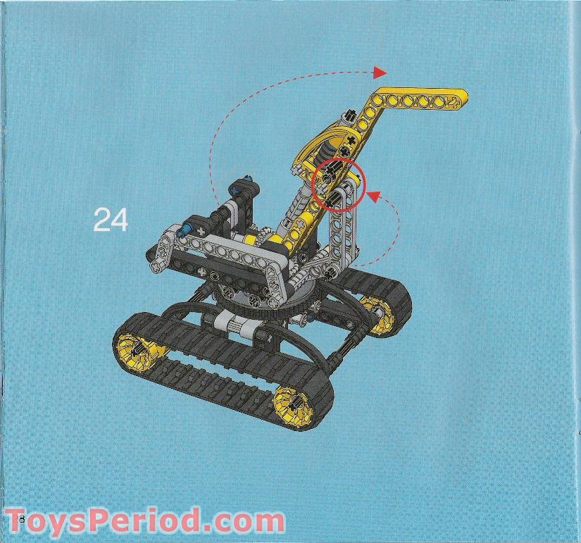 LEGO 8419 Excavator Instructions and Parts List