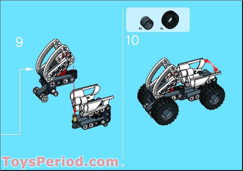 LEGO 8433 Cool Movers Instructions and Parts List