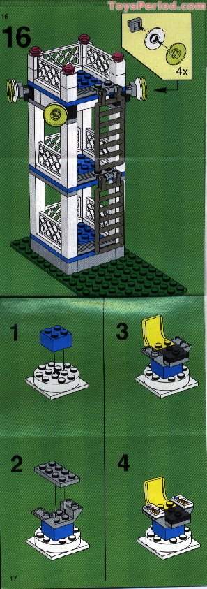 LEGO 3311 Camera Tower Instructions and Parts List