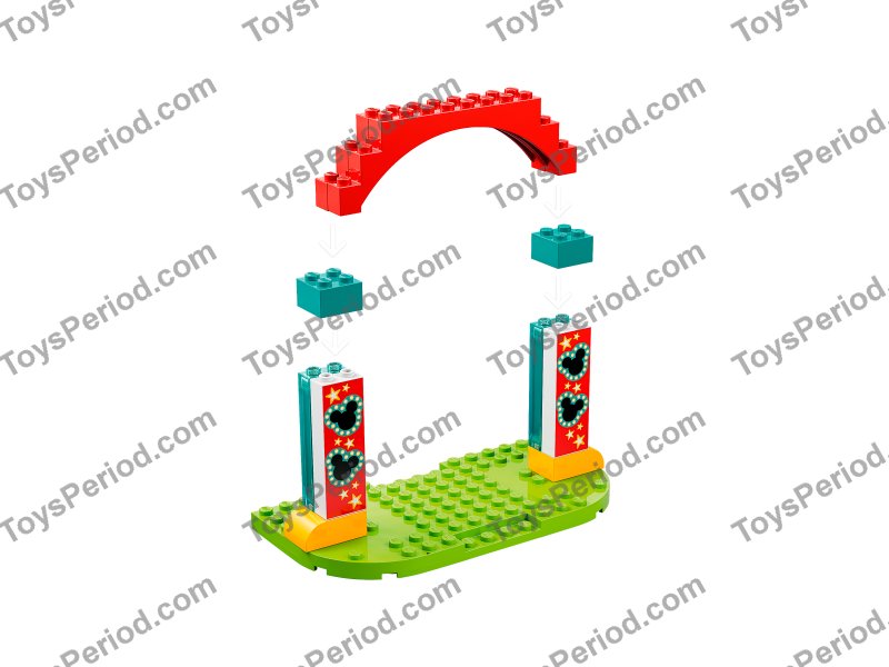 LEGO 10778 Mickey, Minnie and Goofy's Fairground Fun Set Parts List