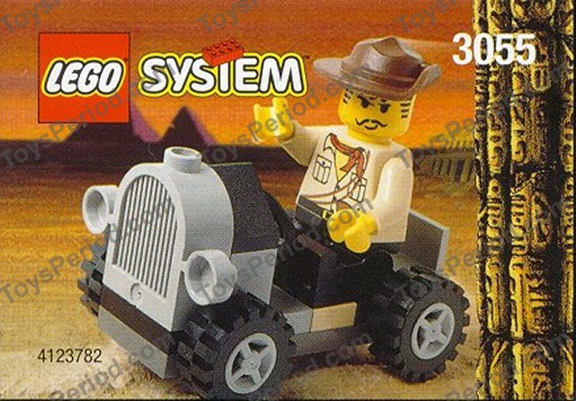 LEGO 3055 Adventurers Car Instructions and Parts List