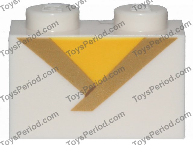 LEGO Sets with Part 3004pb188 Brick 1 x 2 with Gold Trim and Yellow ...