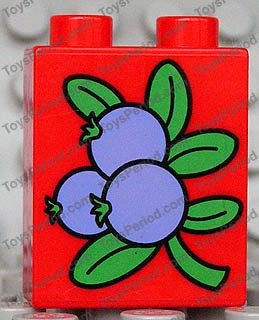 LEGO Sets with Part 4066pb176 Duplo Brick 1 x 2 x 2 with Blueberries ...