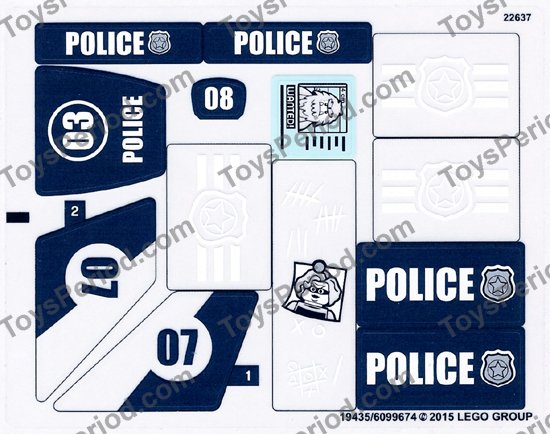 LEGO Sets with Part 60069stk01 Sticker Sheet for Set 60069 -(19435/6099674)