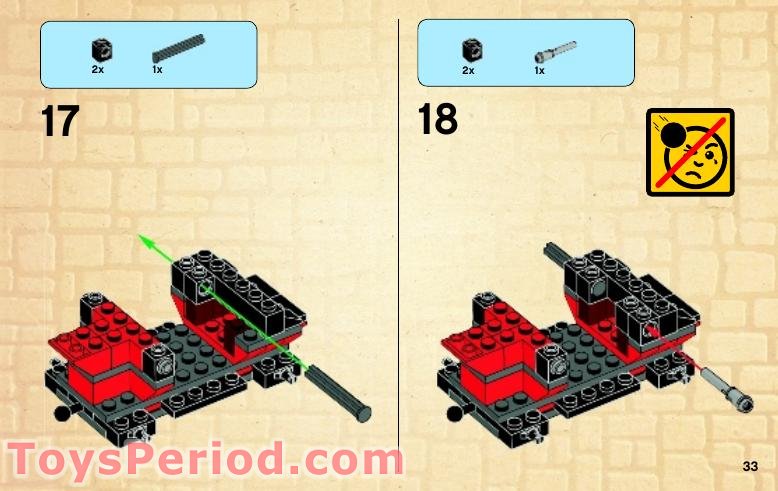 LEGO 70401 Gold Getaway Instructions and Parts List