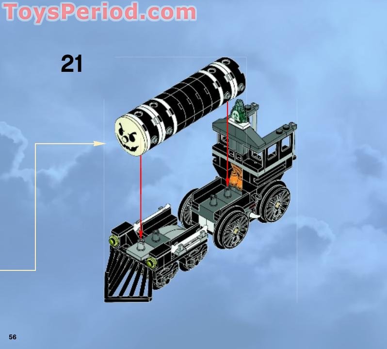 LEGO 9467 The Ghost Train Instructions and Parts List