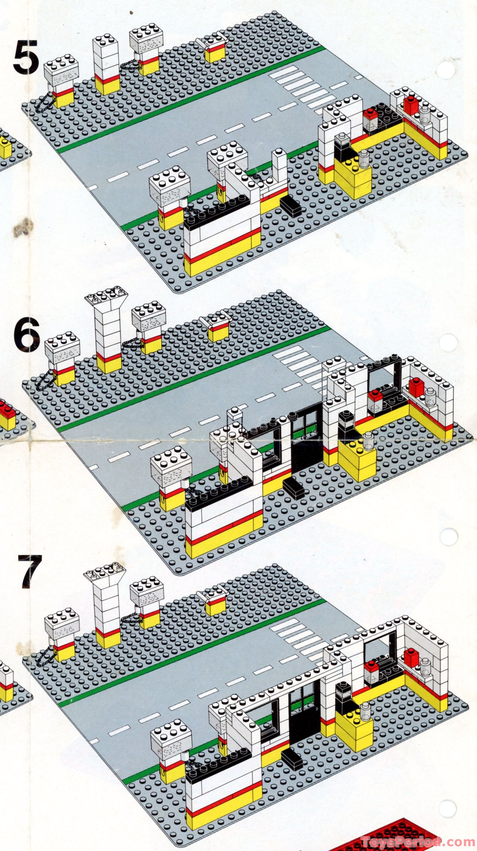 LEGO 377-1 Shell Service Station Instructions and Parts List