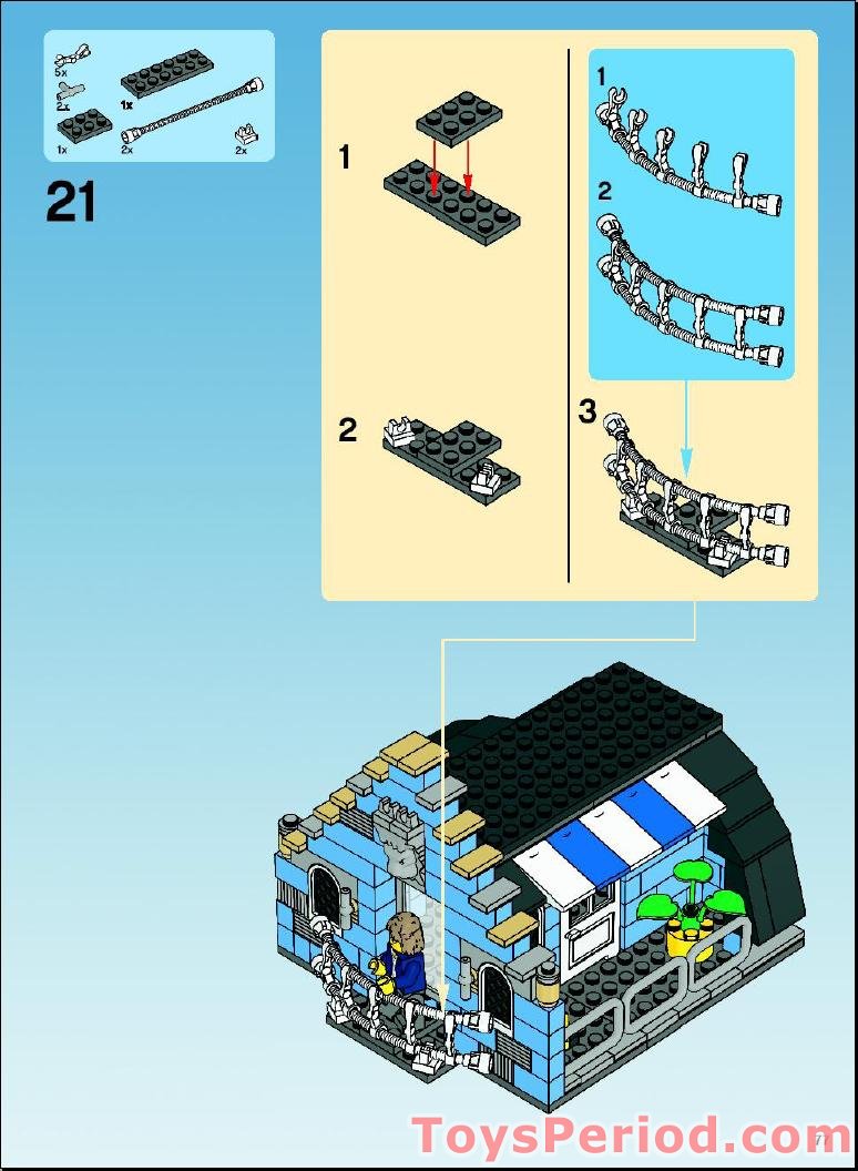 LEGO 10190 Market Street Instructions and Parts List