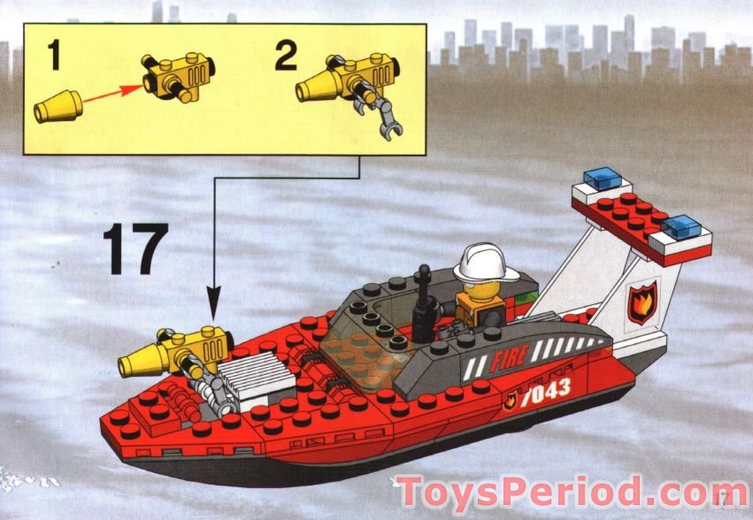 LEGO 7043 Firefighter Instructions and Parts List