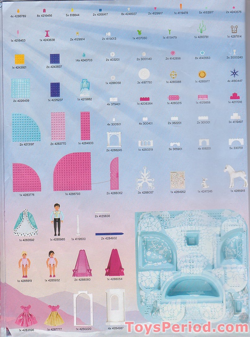 LEGO 7577 Winter Wonder Palace Instructions and Parts List