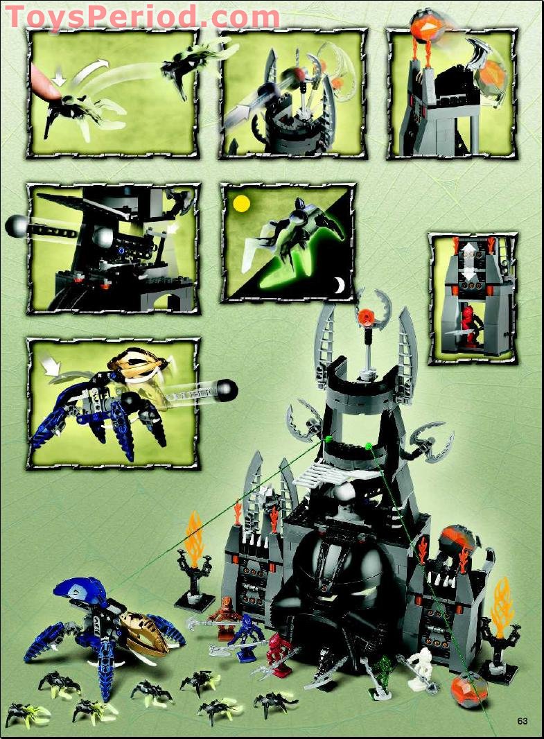 LEGO 8758 Tower of Toa Instructions and Parts List