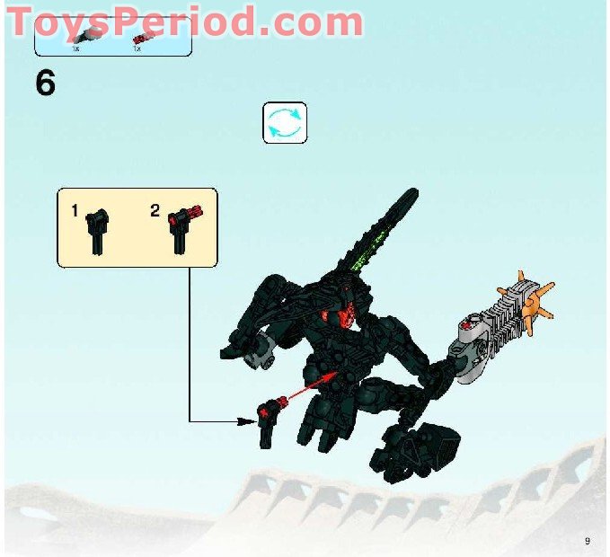 LEGO 8990 Fero and Skirmix Instructions and Parts List