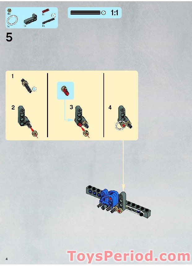 LEGO 8019 Republic Attack Shuttle Instructions and Parts List