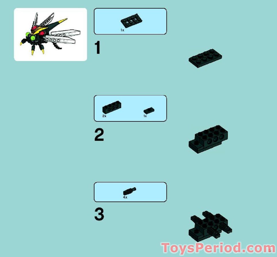 LEGO 8117 Storm Lasher Instructions and Parts List