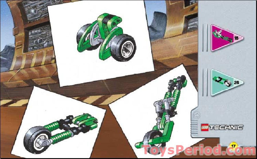LEGO 8236 Bike Burner Instructions and Parts List