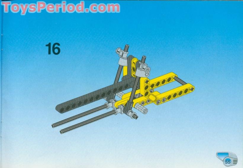 LEGO 8240 Slammer Stunt Bike Instructions and Parts List