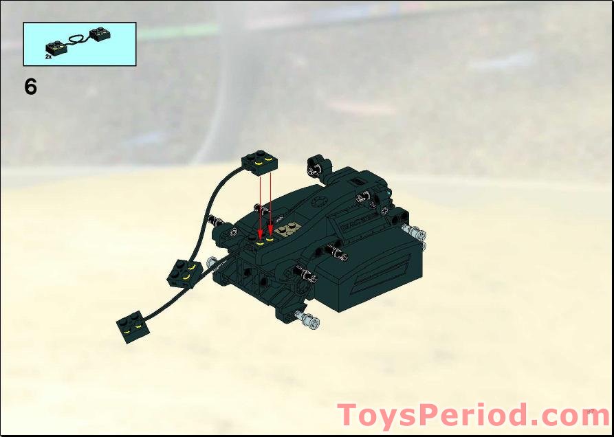 LEGO 8366 Supersonic RC Instructions and Parts List