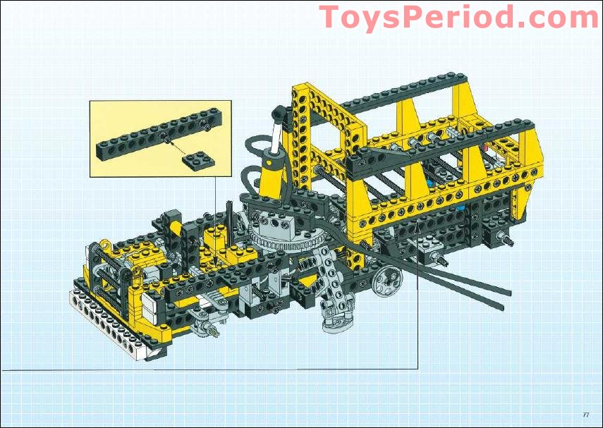 LEGO 8431 Pneumatic Crane Truck Instructions and Parts List