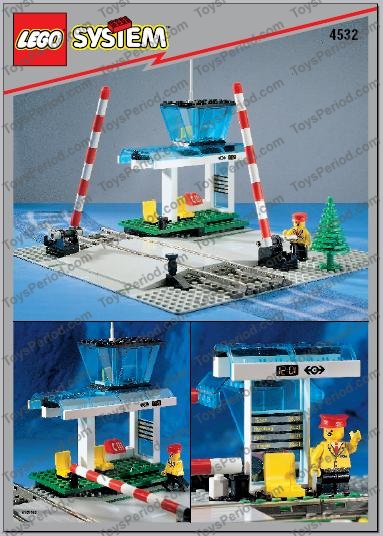 LEGO 4532 Manual Level Crossing Instructions and Parts List