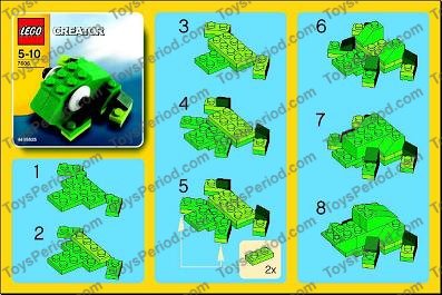 LEGO 7606 Frog Instructions and Parts List