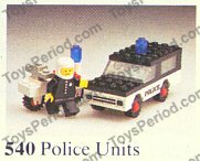 LEGO 540-2 Police Units Instructions and Parts List