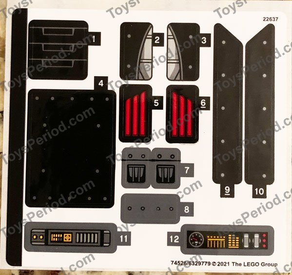 LEGO Sets with Part 76181stk01 Sticker Sheet for Set 76181 - (74526/ ...