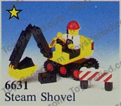 LEGO 6631 Steam Shovel Instructions and Parts List