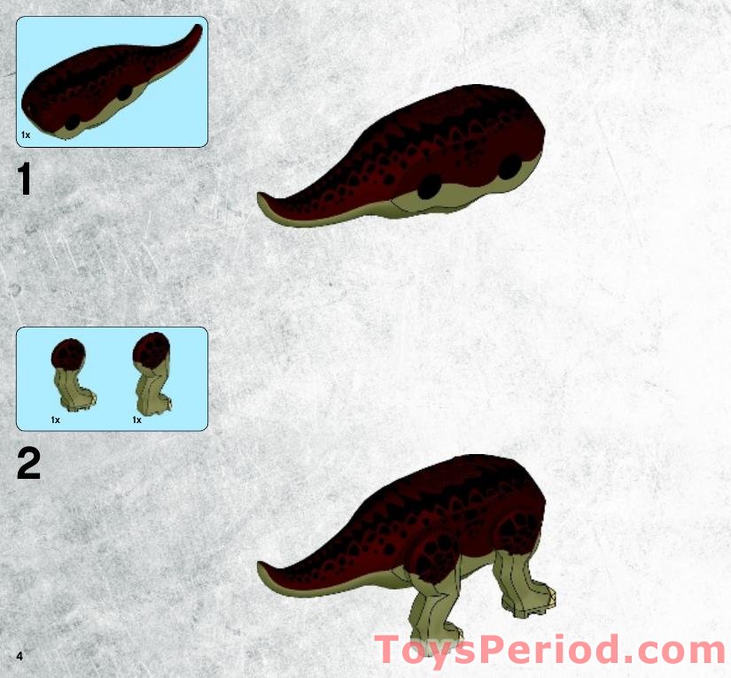 LEGO 5885 Triceratops Trapper Instructions and Parts List