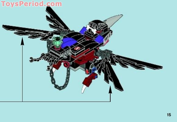 LEGO 70000 Razcal's Glider Instructions and Parts List