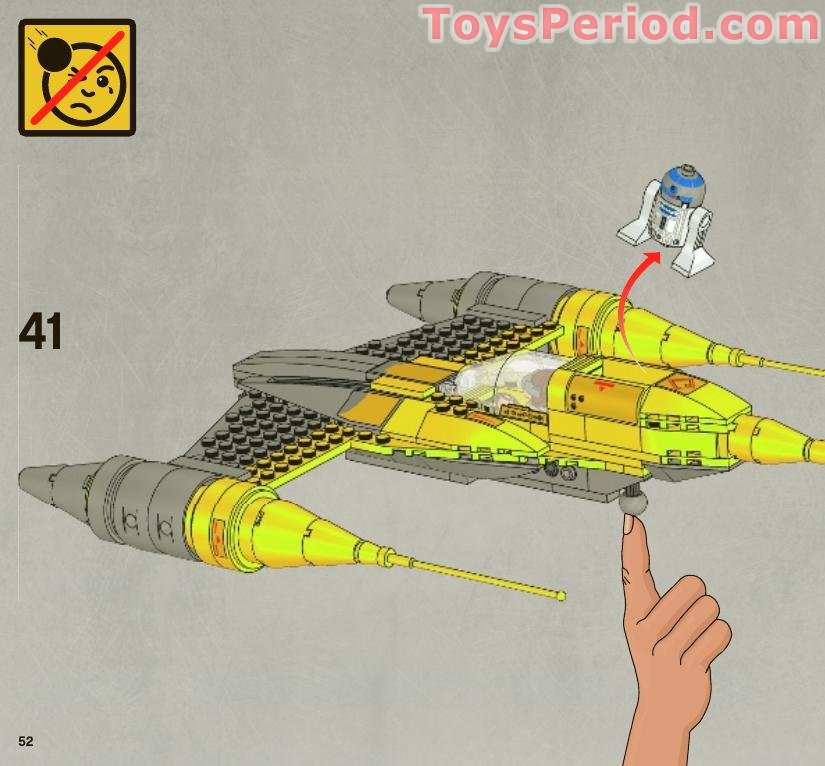 LEGO 7877 Naboo Starfighter Instructions and Parts List