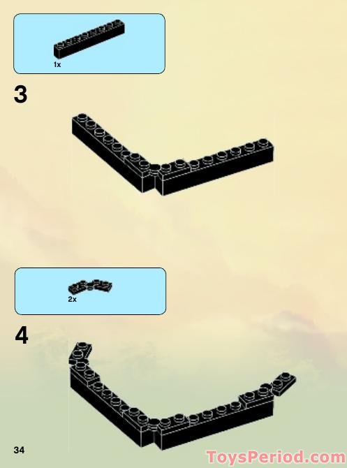 LEGO 9455 Fangpyre Mech Instructions and Parts List