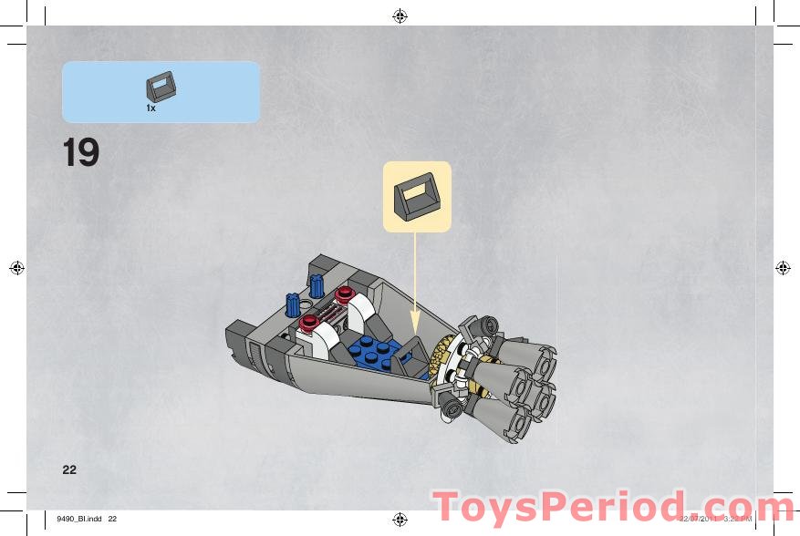 LEGO 9490 Droid Escape Instructions and Parts List