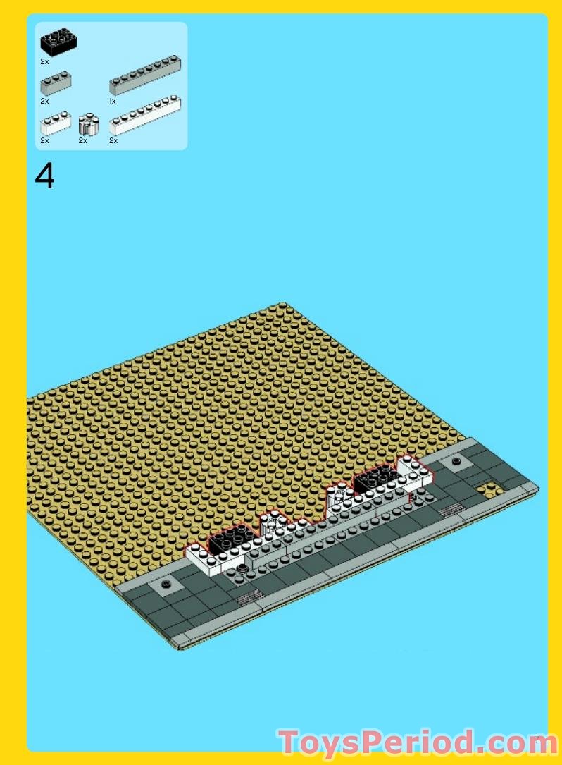 LEGO 10224 Town Hall Instructions and Parts List